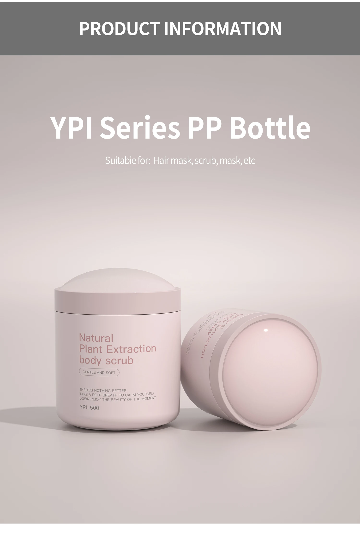 Eco Friendly Cosmetics Packaging - YPI Series Plastic Jars