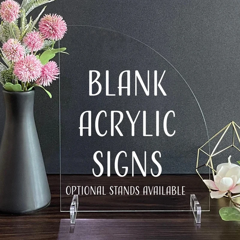Arch Acrylic Table Signs Frosted Table Numbers Wedding for Wedding ...