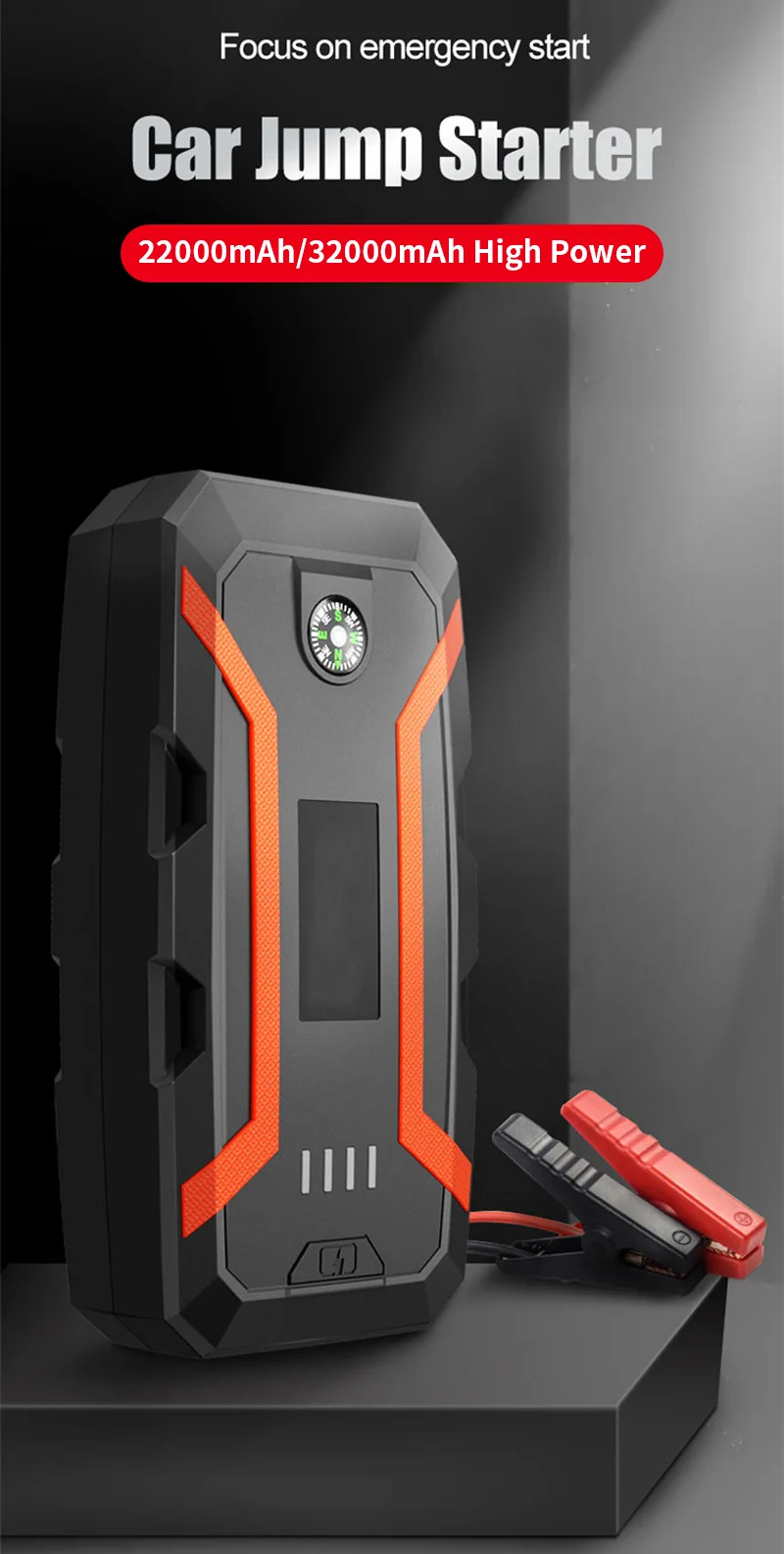 Car Battery Jump Starter 2 In 1 Heavy Duty Booster Dd Pai Portable 12v ...