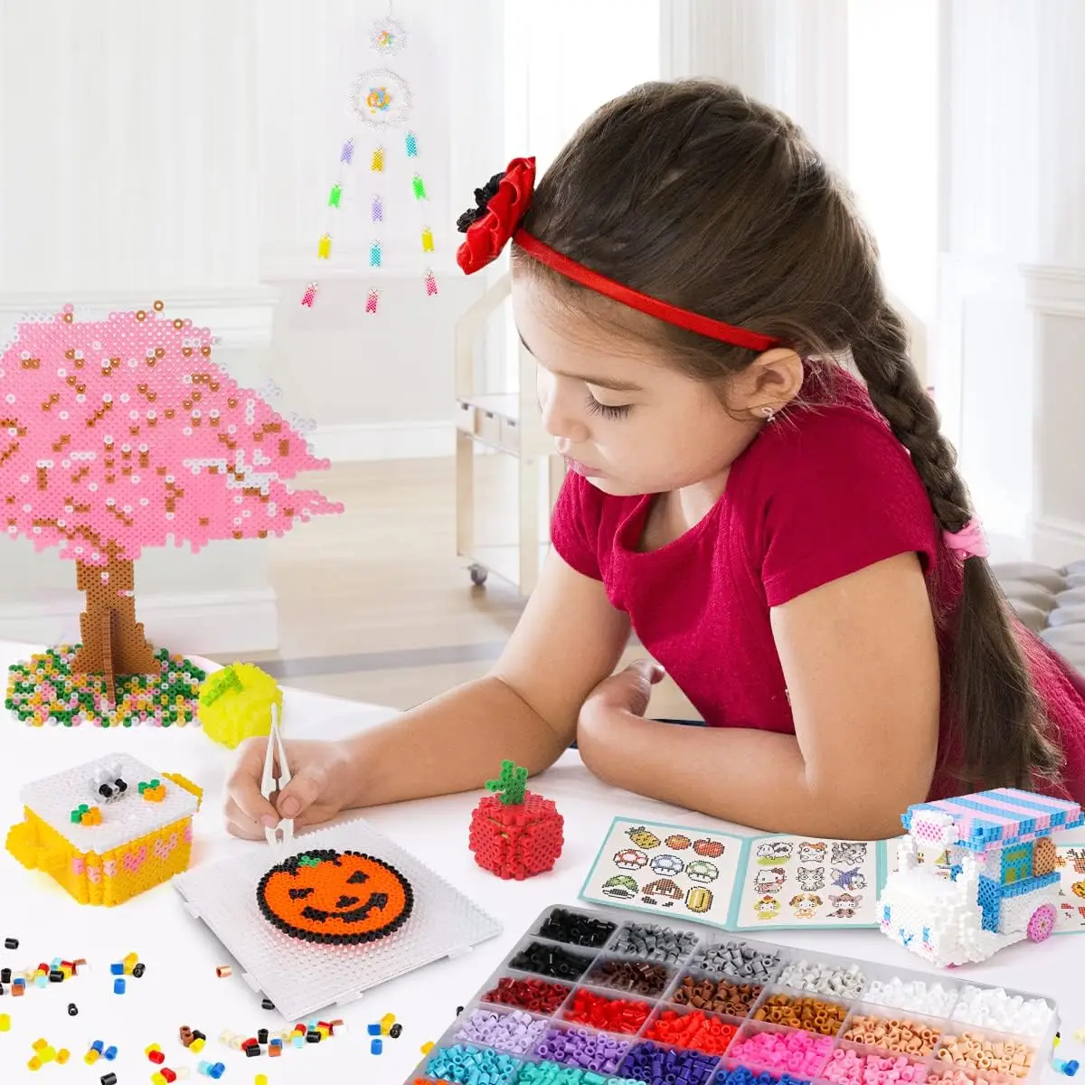 Custom Colors Iron Plastic Perler Melty Fuse Beads Kit Educational Toys ...