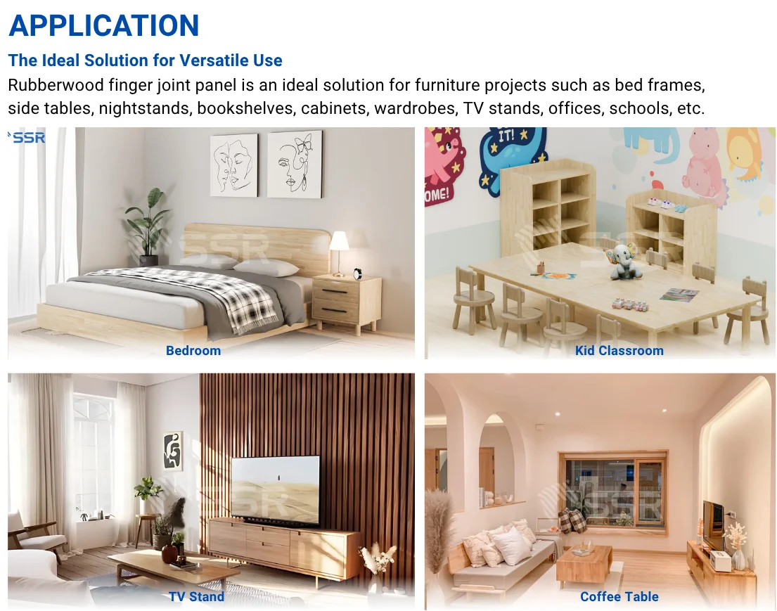 SSR VINA - Rubber Wood Finger Joint Boards - Durable & Stylish