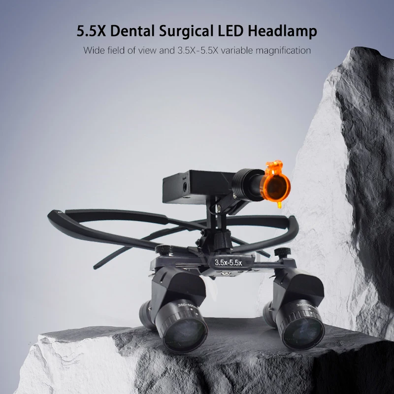 48° Surgical Dental Loupes - Adjustable Focus & LED Light