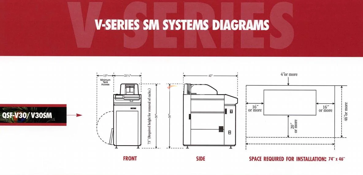 Noritsu QSF V30 Film Processor Minilab V30 - Automatic