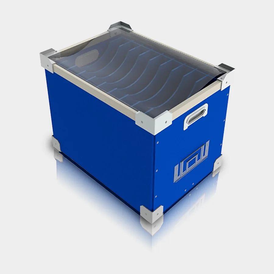 Plastic Boxes Logistics Packaging Recyclable Plain Pattern Mixed Color ...