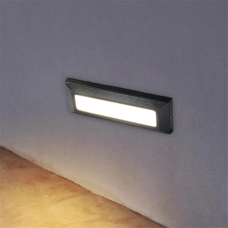 6w Rectangle Surface Mounted Stair Step Light Ac120v Ip65 Outdoor ...