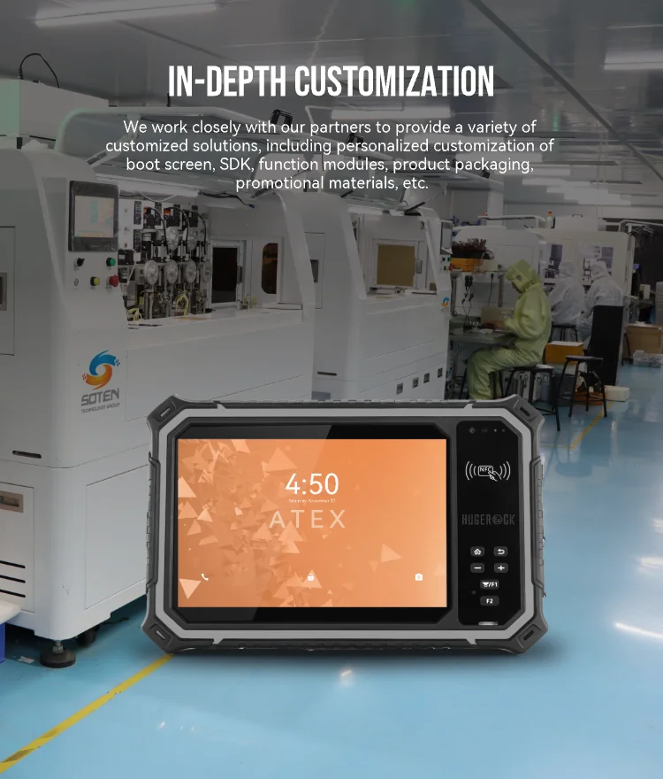 Hugerock T80ex Atex Wifi Explosion Proof 3g4g 18900mah Wireless Simcard ...