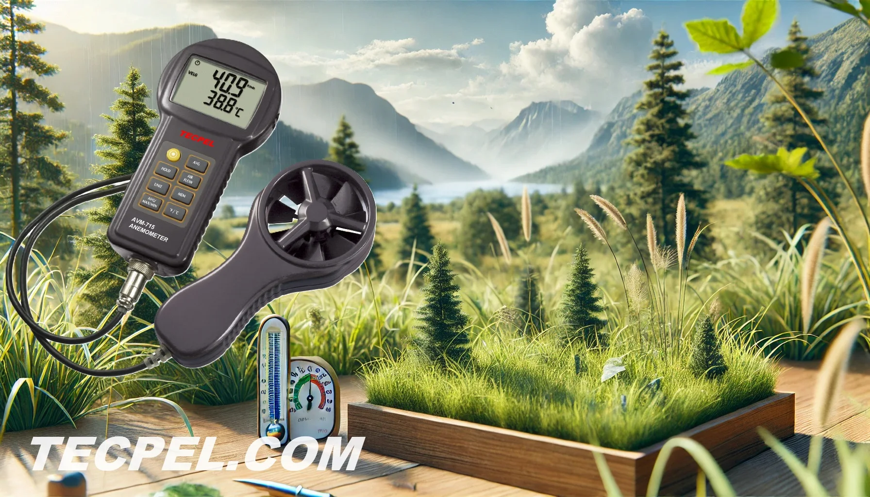 TECPEL AVM-715 Digital Air Flow Velocity Meter - Accurate & Versatile