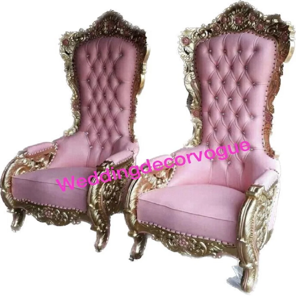 Royal Wedding High Back Throne Chair Set Majestic Wedding High Back ...