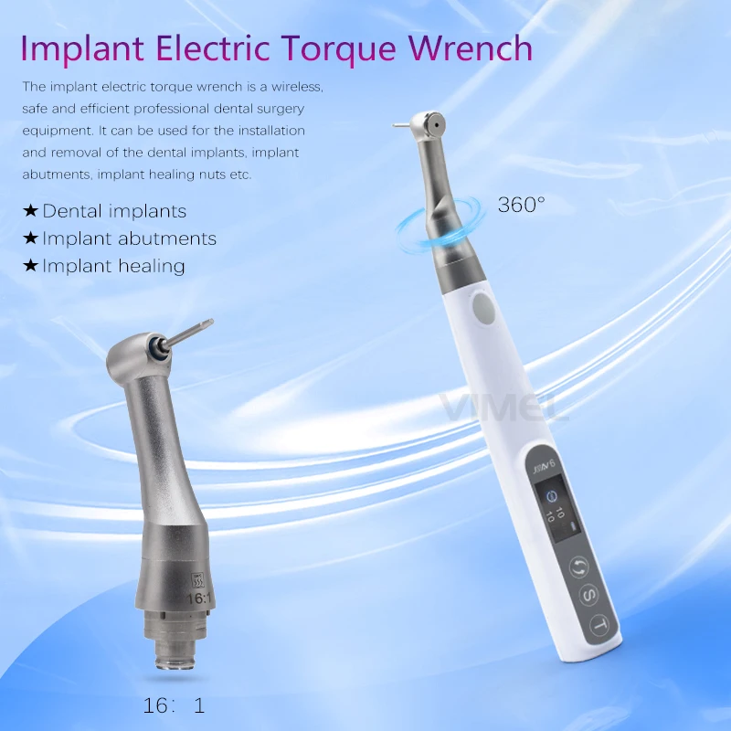 Dental Electric Wireless Torque Wrench - 360 Rotation