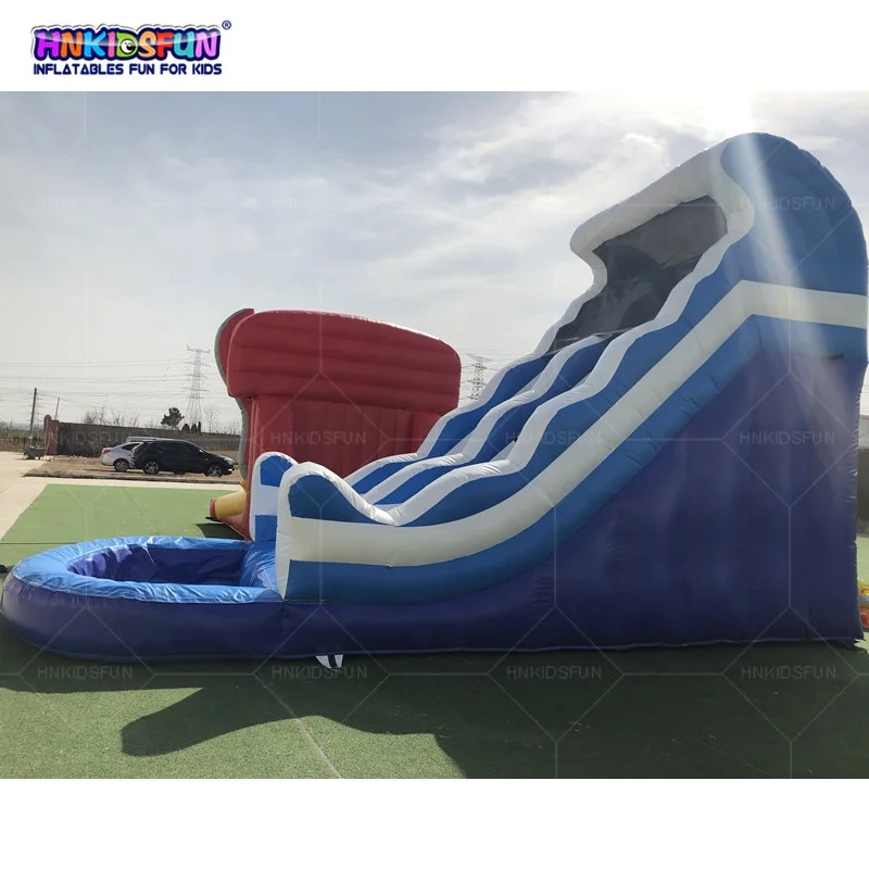 Cheap Commercial Double Splash Dual Lane Inflatable Water Slide For ...