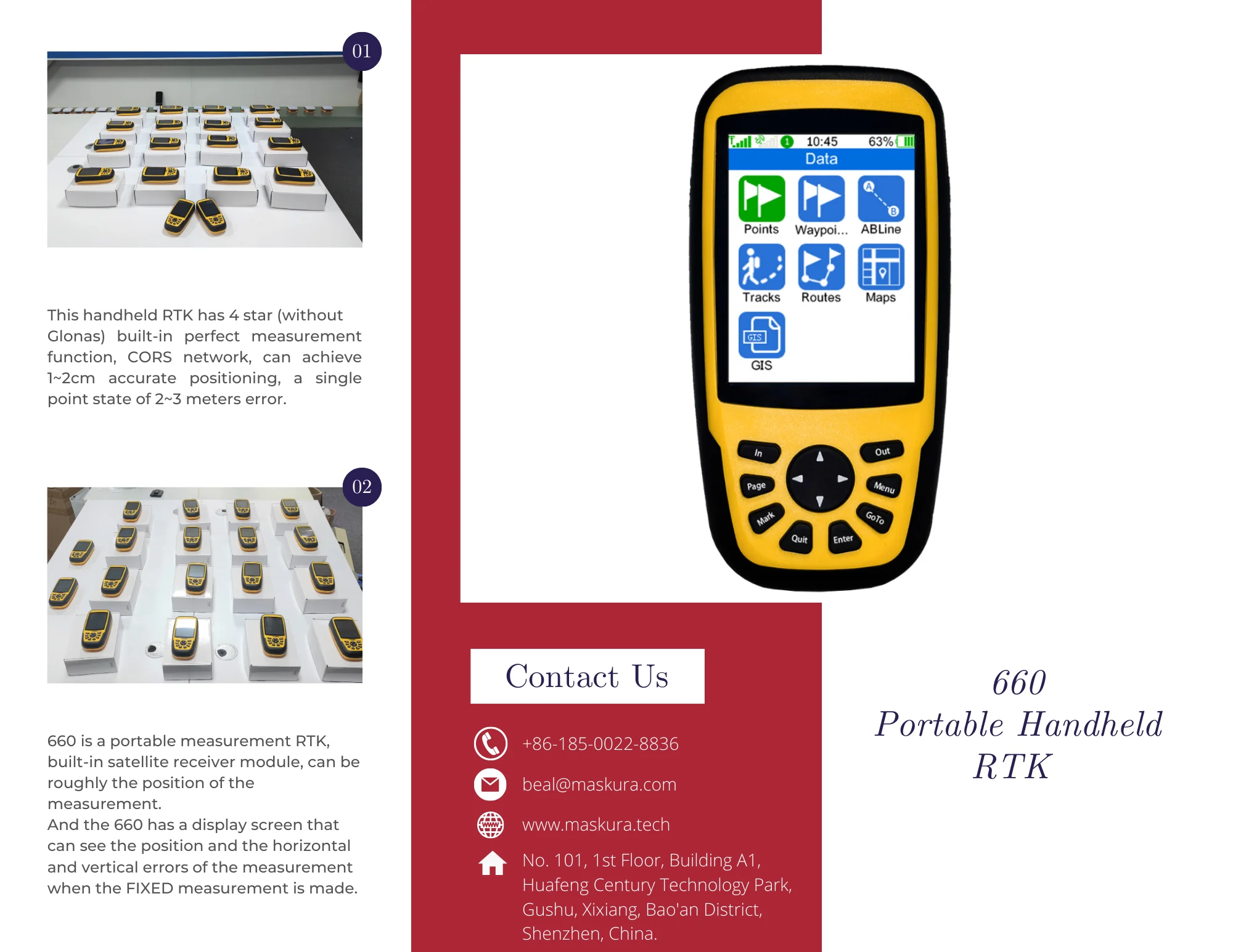 Best Selling Low Cost Rtk 660 Handheld Rtk Gnss Receiver Portable Rtk ...