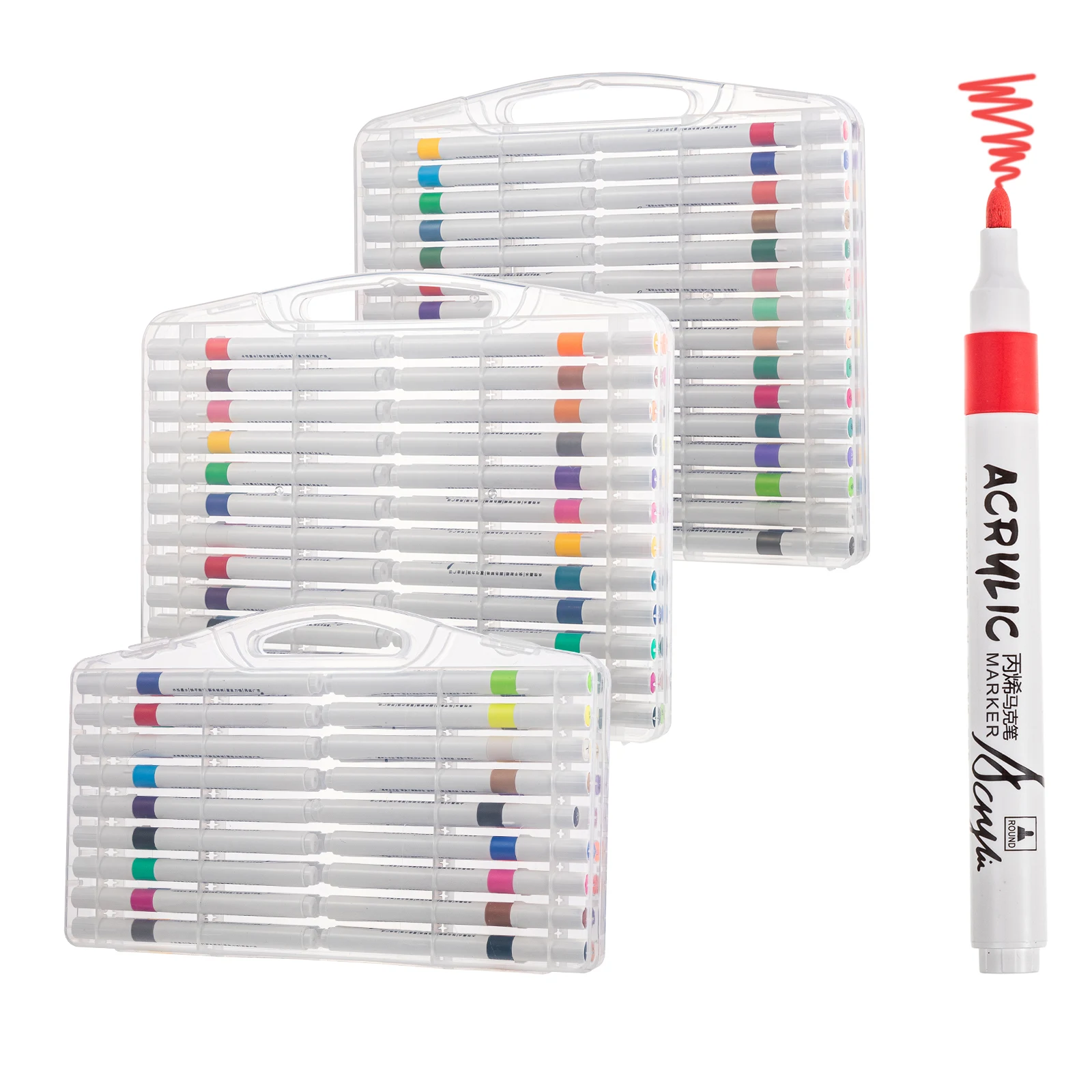 Multi Color Marker Set Water Based Ink Portable Art Painting Acrylic ...