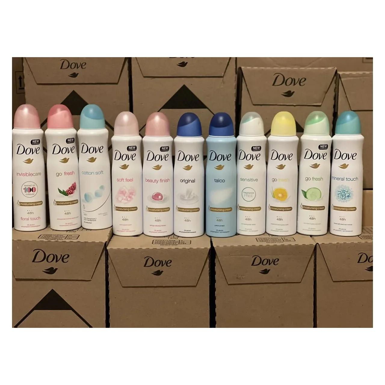 Dove Advanced Clean Comfort Antiperspirant Deodorant Aerosol Deodorant Spray 72h. Dove Original ...