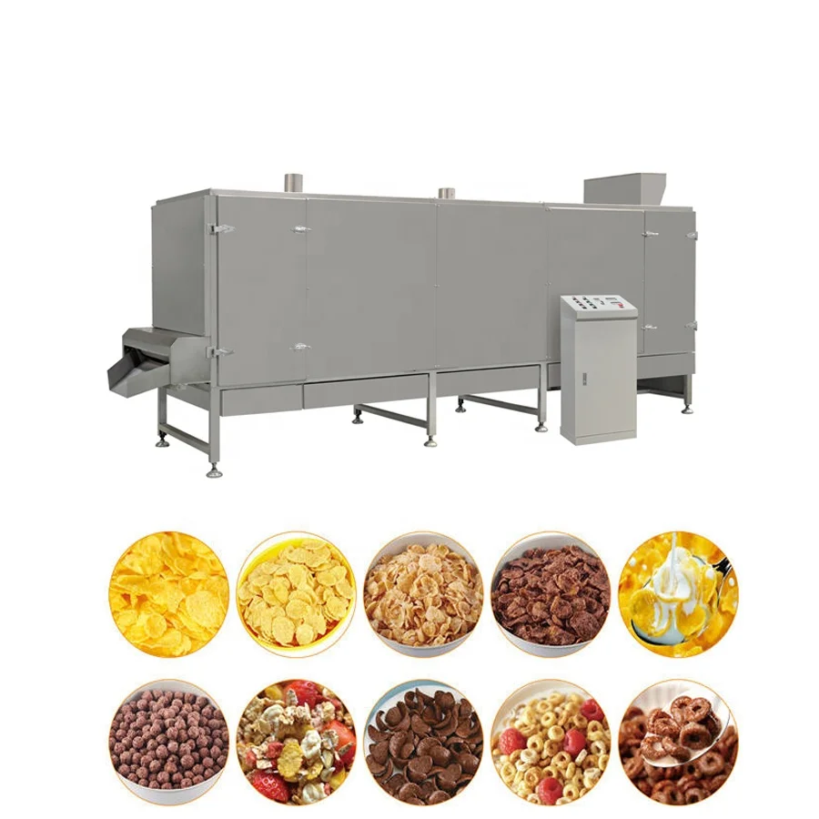 Twin Screw Extruder Millet Rice Maize Corn Wheat Puffed Snack Making ...