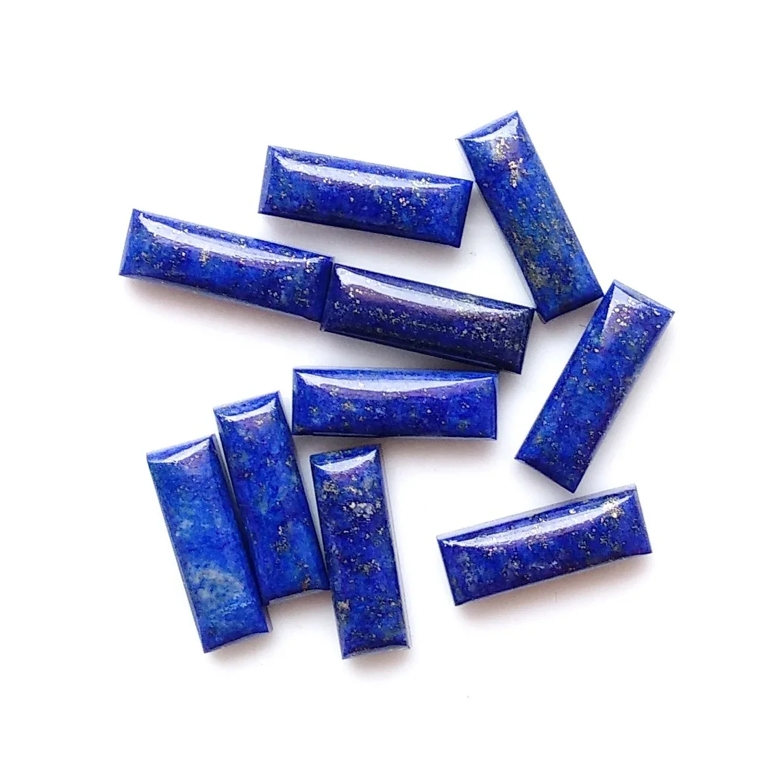 Natural Lapis Lazuli Rectangle Bar Shape Cabochon Gemstone High Quality ...