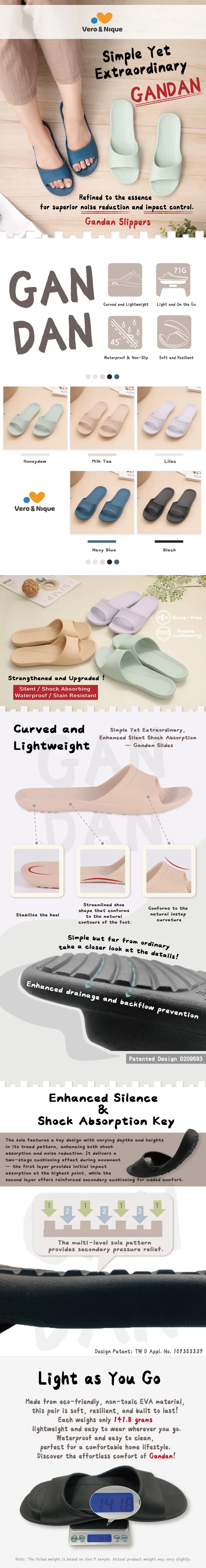 Vero&nique Blue Eva Home Non-Slip Flat Slippers - Durable & Comfortable