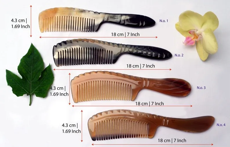 2023 Beautiful Stylish Horn Hair Comb For Parlor And Home Use Latest ...
