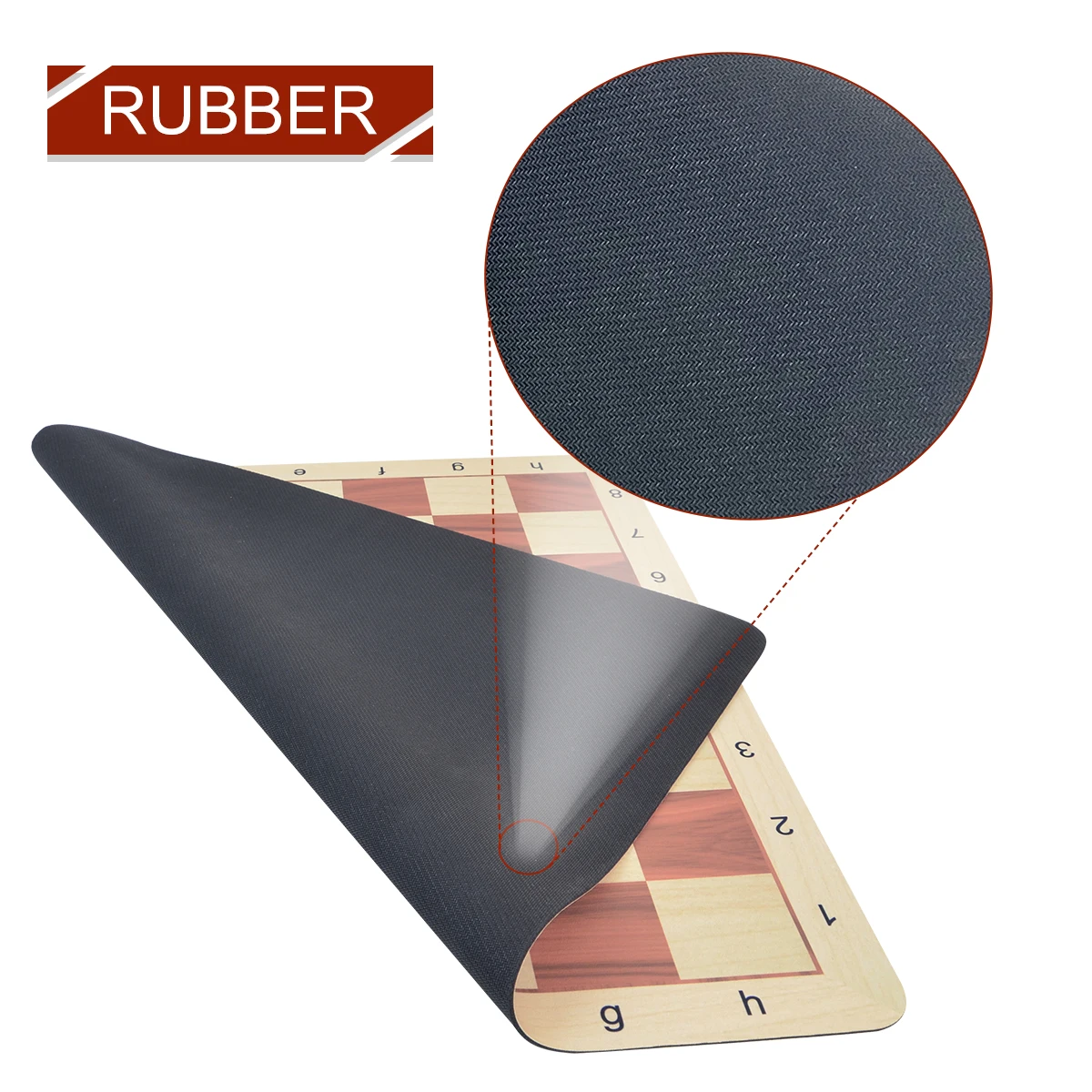 High Quality Rubber Chess Board 20 Inch Non-slip Fold Chess Set Luxury ...