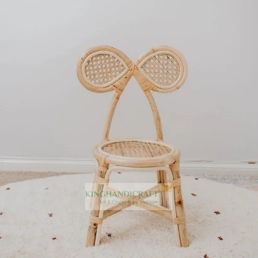 Rattan Bow Chair For Kids Kid Furniture Decor Item Natural Wicker Kid ...