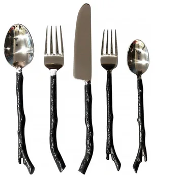 Custom Made Metal Hand Forged Cutlery Sets Tabletop Decorative ...