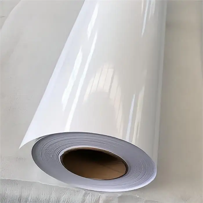 White Pvc Vinyl Sticker Roll Glossy Matt Printable Vinyl For Flooring ...