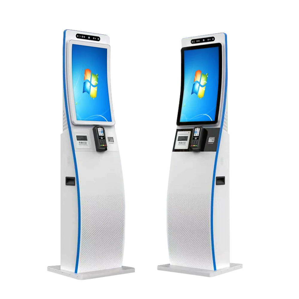 21.5\" Self-Kiosk Floor Stand Touch Screen Terminal for Queue ...
