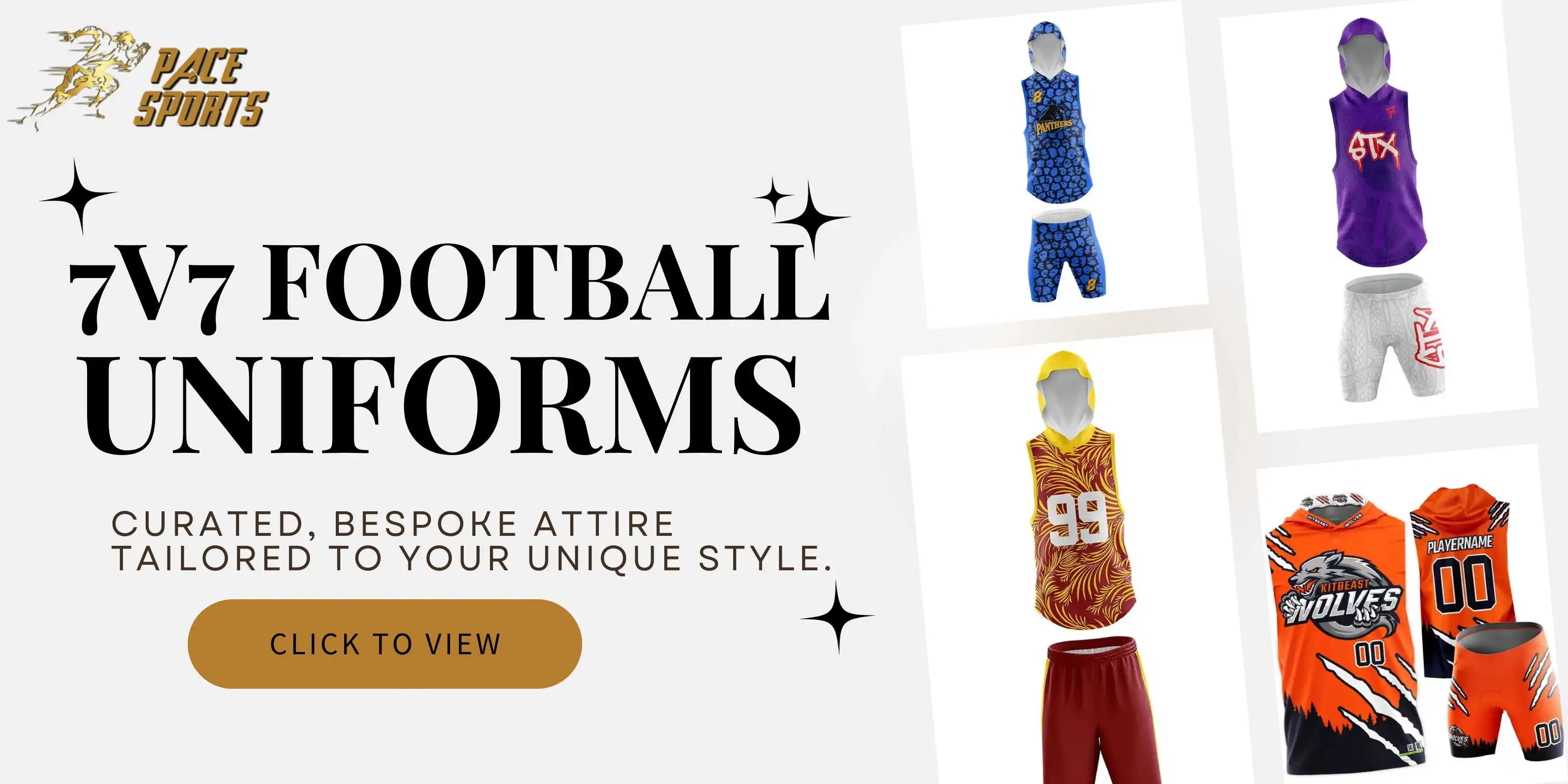 Wholesale Youth Regular Fit Sublimation Hooded 7 V 7 American Football ...