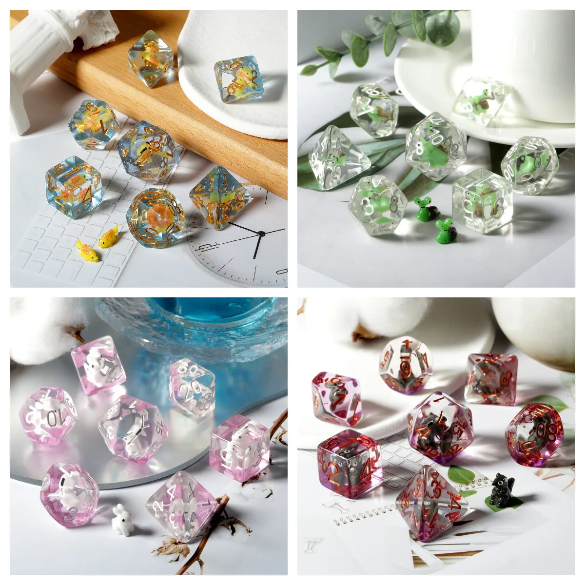 Customizable Dungeons & Dragons Resin Dice Set for DND Games ODM