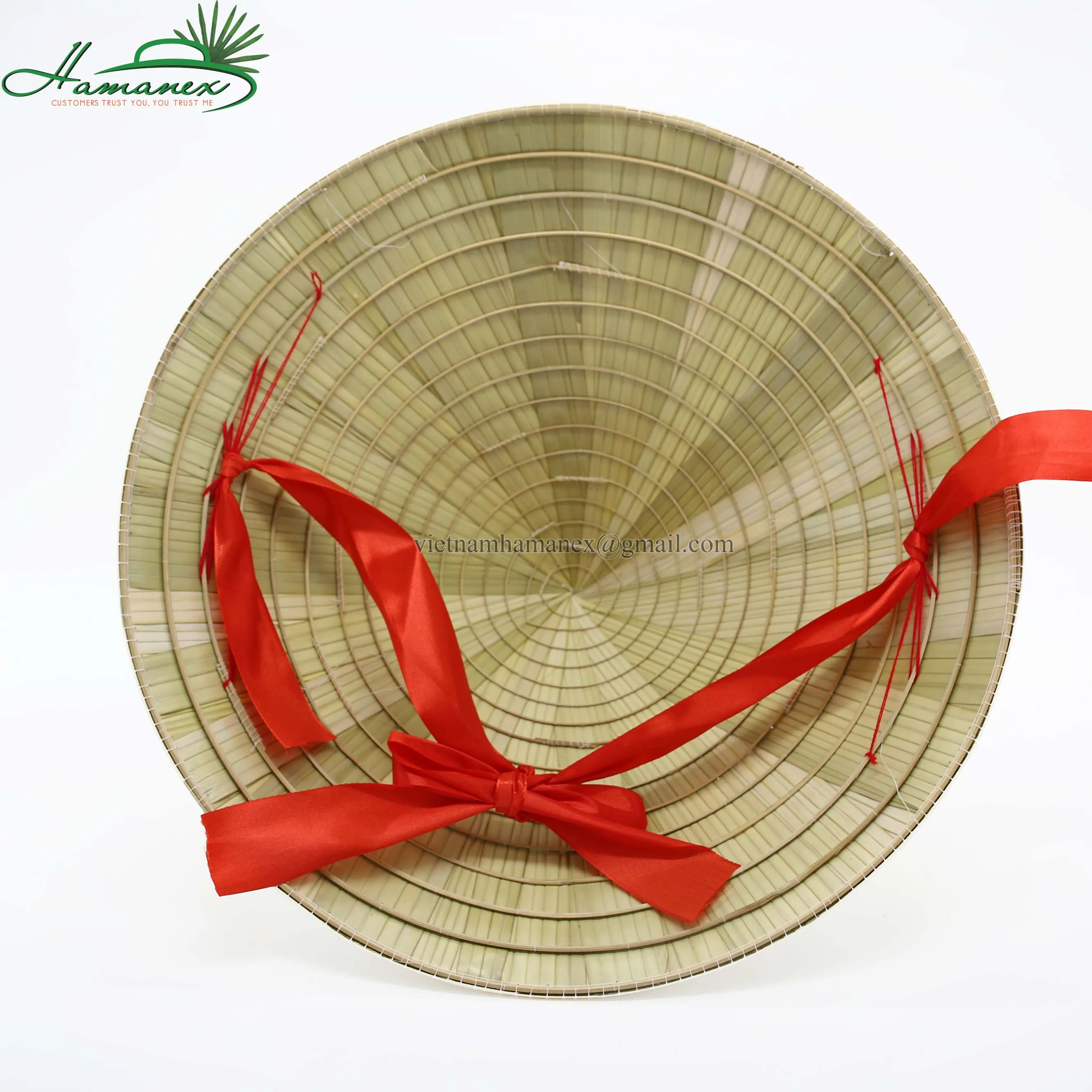 Traditional Vietnamese Conical Hats Have Red Straps - Model Ha288 Good ...