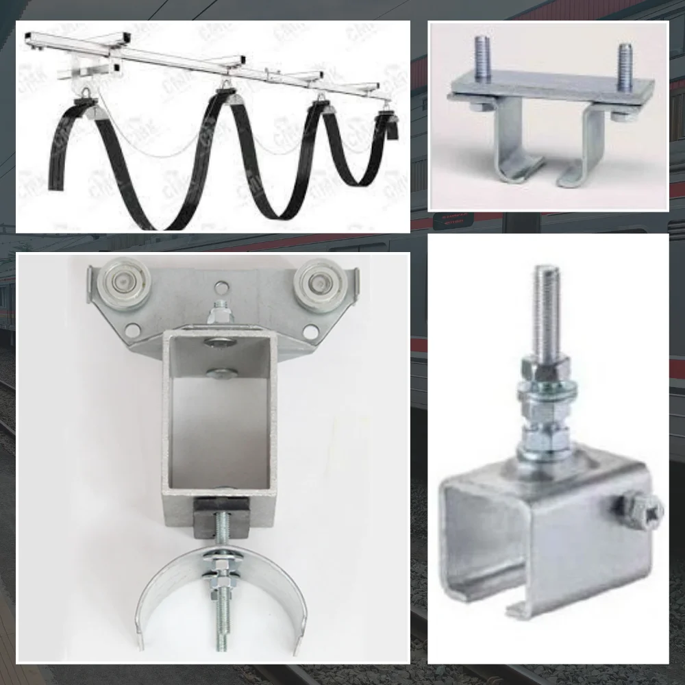 250a Dsl Busbar Hanger Clamp Eot Crane Single Pole 3 Phase Ci Aluminium ...