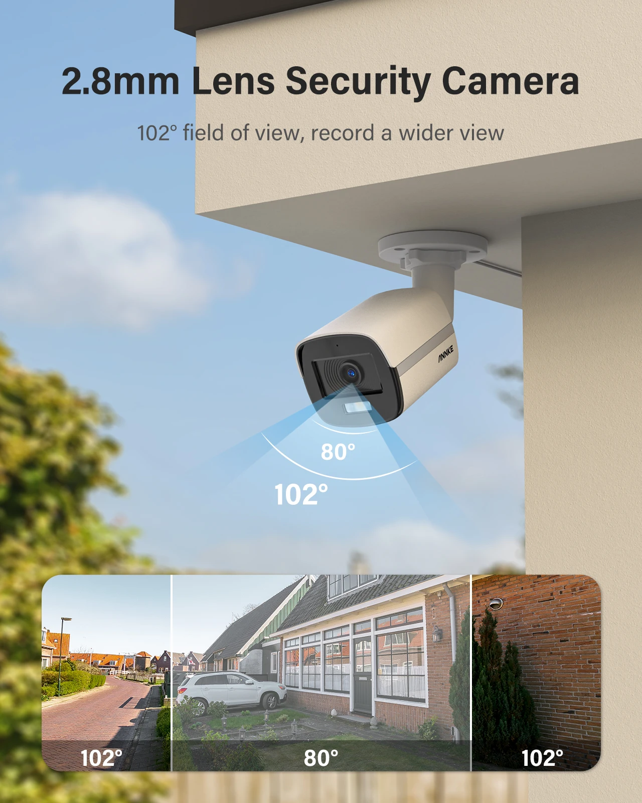 Annke 3k High-resolution Outdoor Cctv Camera With Audio White Light ...