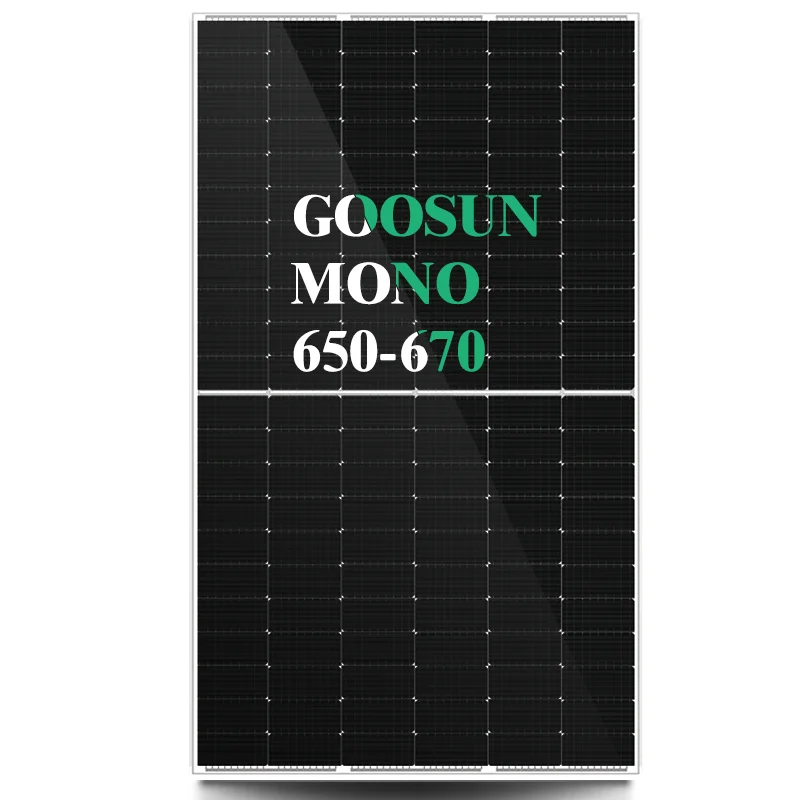 Goosun Solar Panels Mono Crystalline Solar Panel 650w 670wp Solar Panel ...