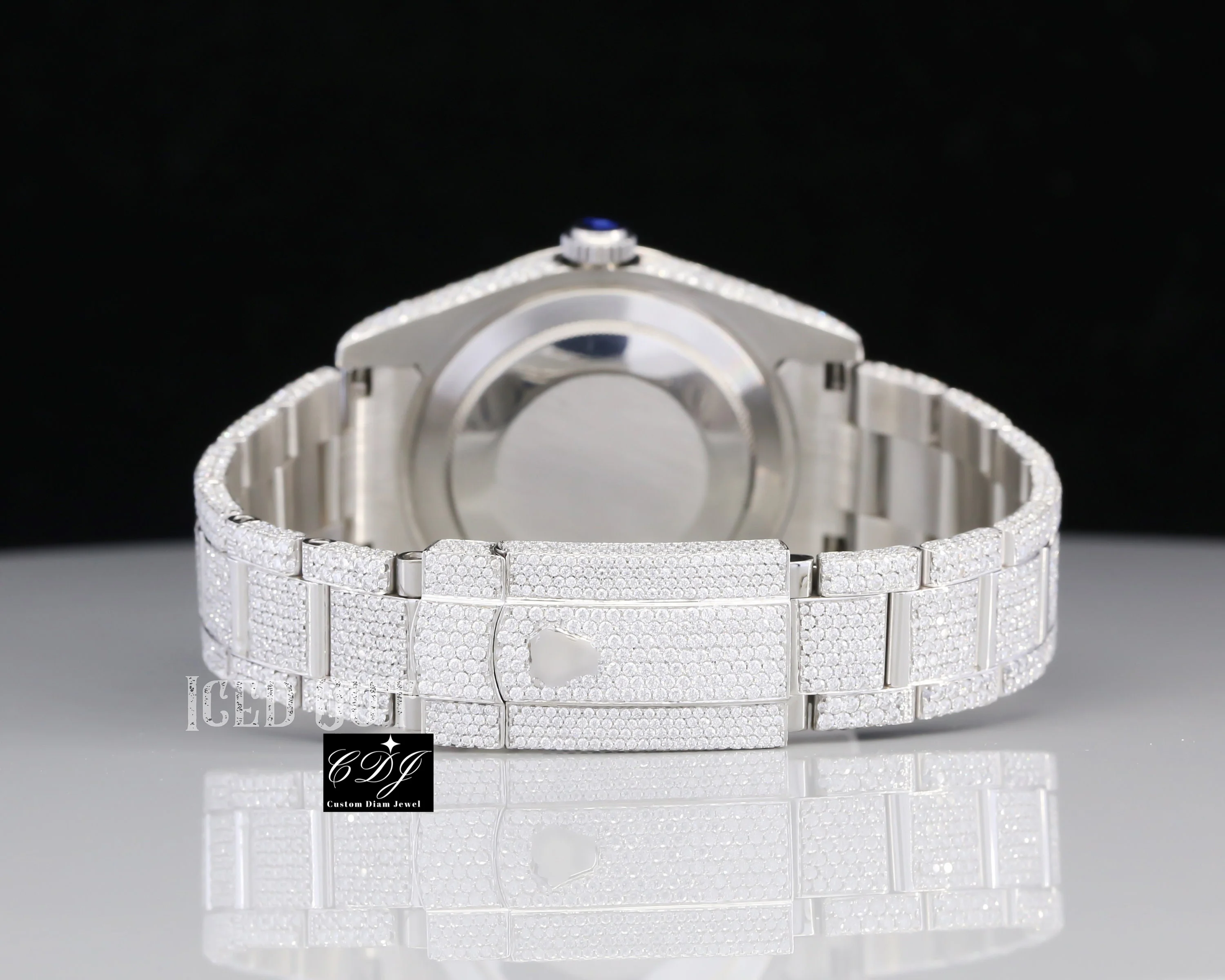 Alibaba.com: Custom VVS Moissanite Diamond Watches, Handmade Luxury ...