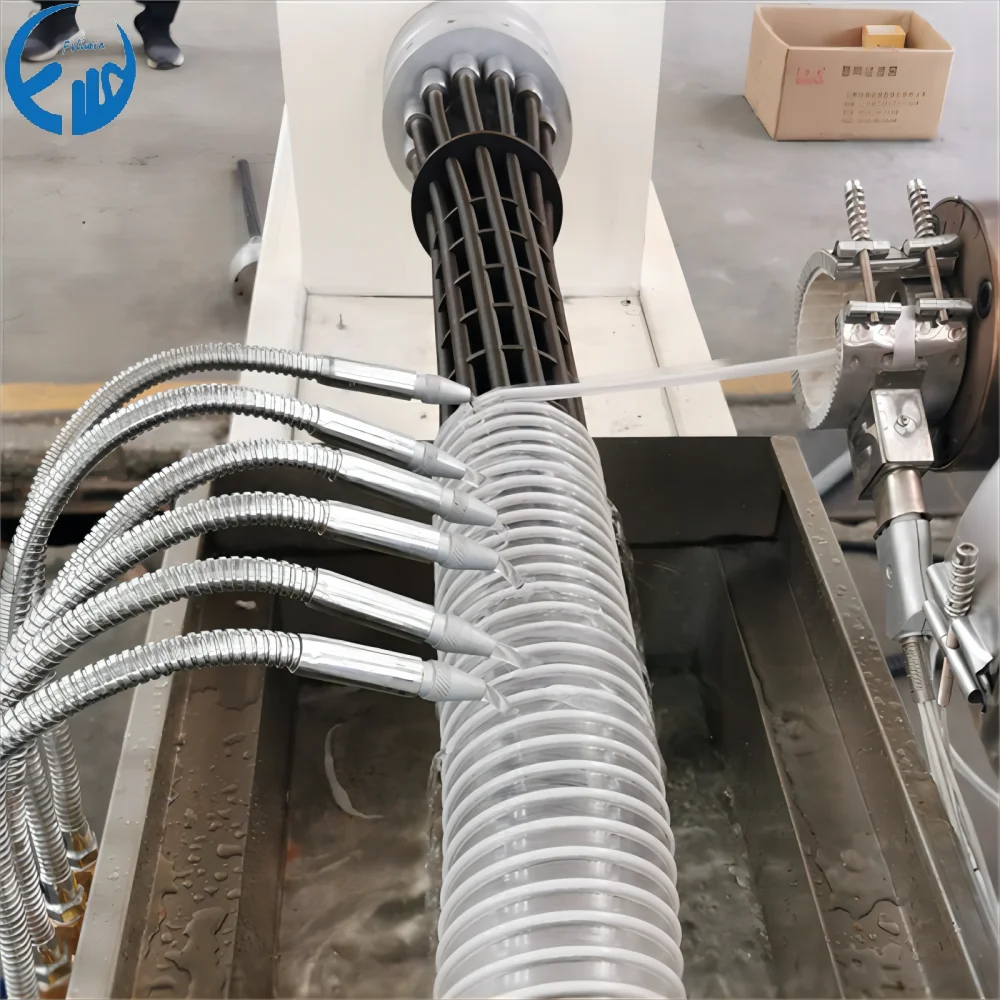 Spiral Reinforced Pvc Flexible Hose Making Machines Pvc Steel Wire Hose ...