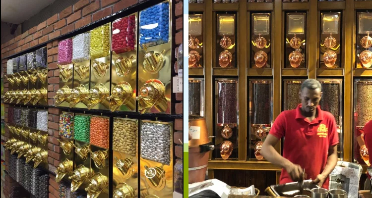 Supermarket Restaurant Cafe Candy Shop Decorative Transparent Hopper ...