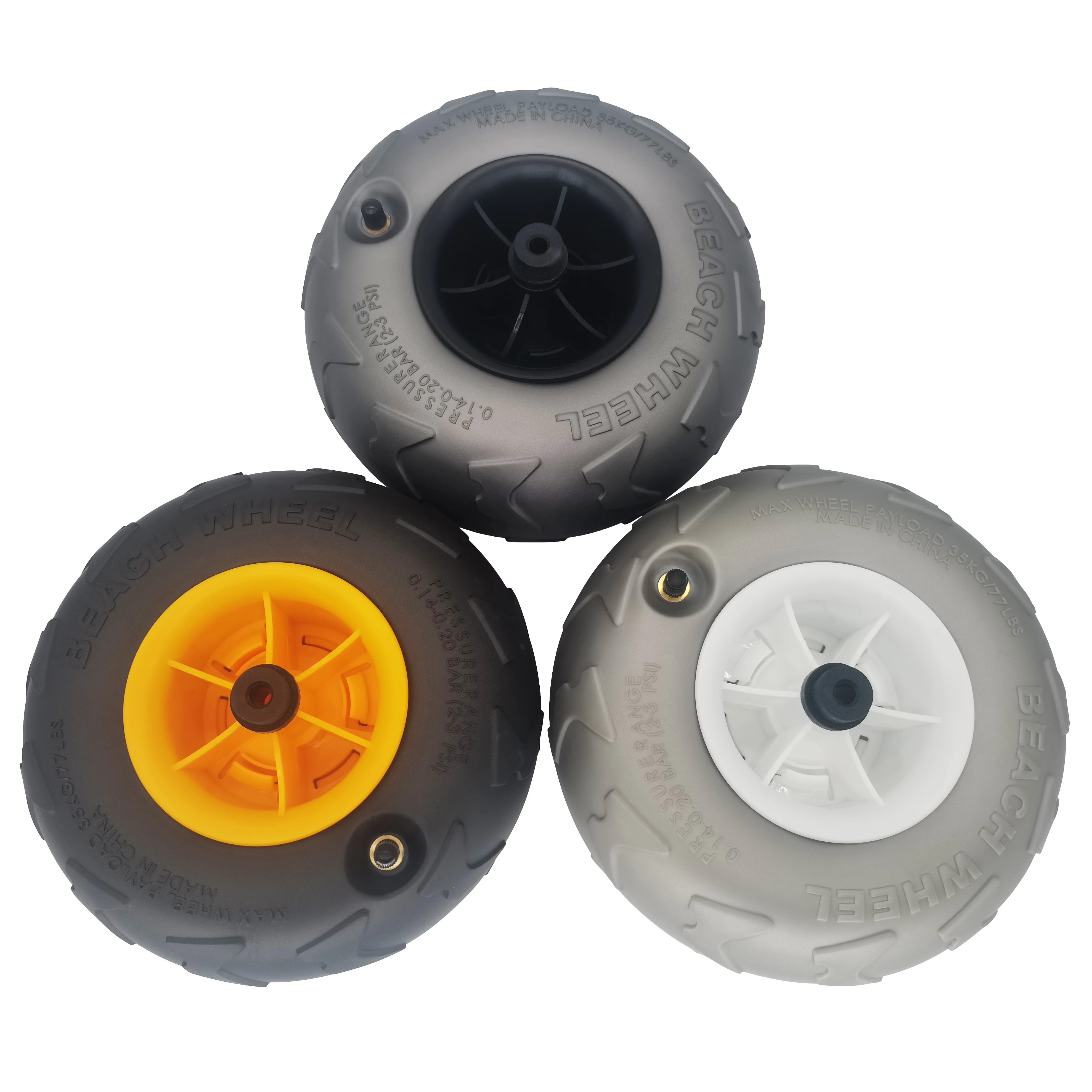 Durable 9 Inch Beach Cart Wheels - High Quality Sand Tires