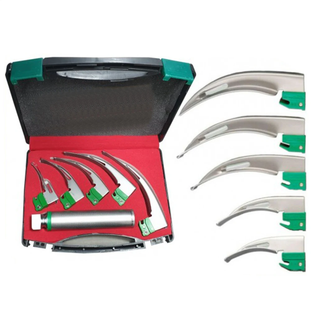 Disposable Anesthesia Fiber Optic Laryngoscope Miller Laryngoscope ...