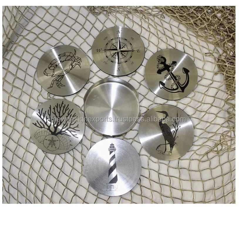 METAL Logo Coaster | Printed Promotional Coasters | Custom Printed ...