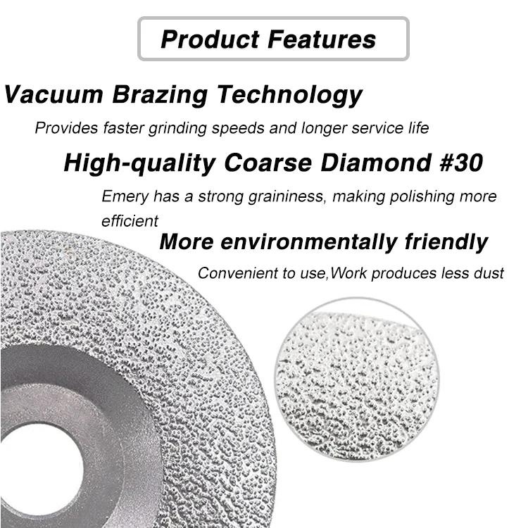 Brazed Diamond Wheel Grinding Tools Diamond Cutting Disc Surface ...