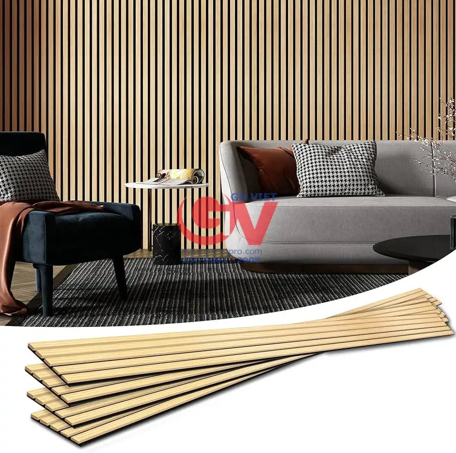 Govietpro Modern PVC Acoustic Panels Grooved Plastic Sound Absorbing ...