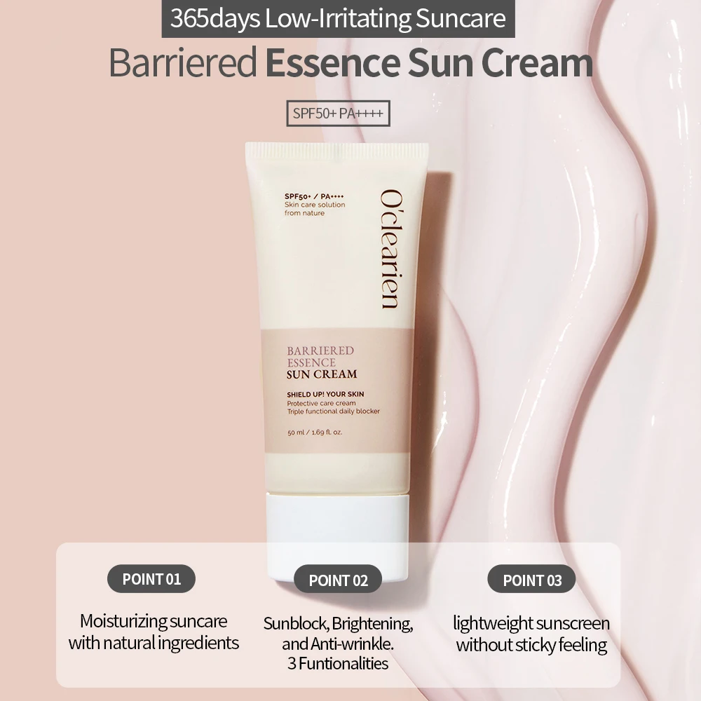 O'clearien Barriered Essence Hybrid Mineral Sun Screen Cream Spf 50 ...