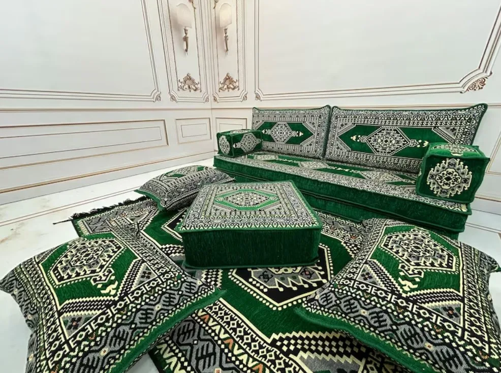 Arabic Floor Sofa Living Room Full Sets - 190cm / 6feet / 75 Inch - 1 ...