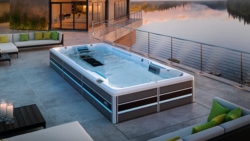 Outdoor Jacuzzis Swimming Pools Modern Hotel Villa Garden Eco-friendly ...