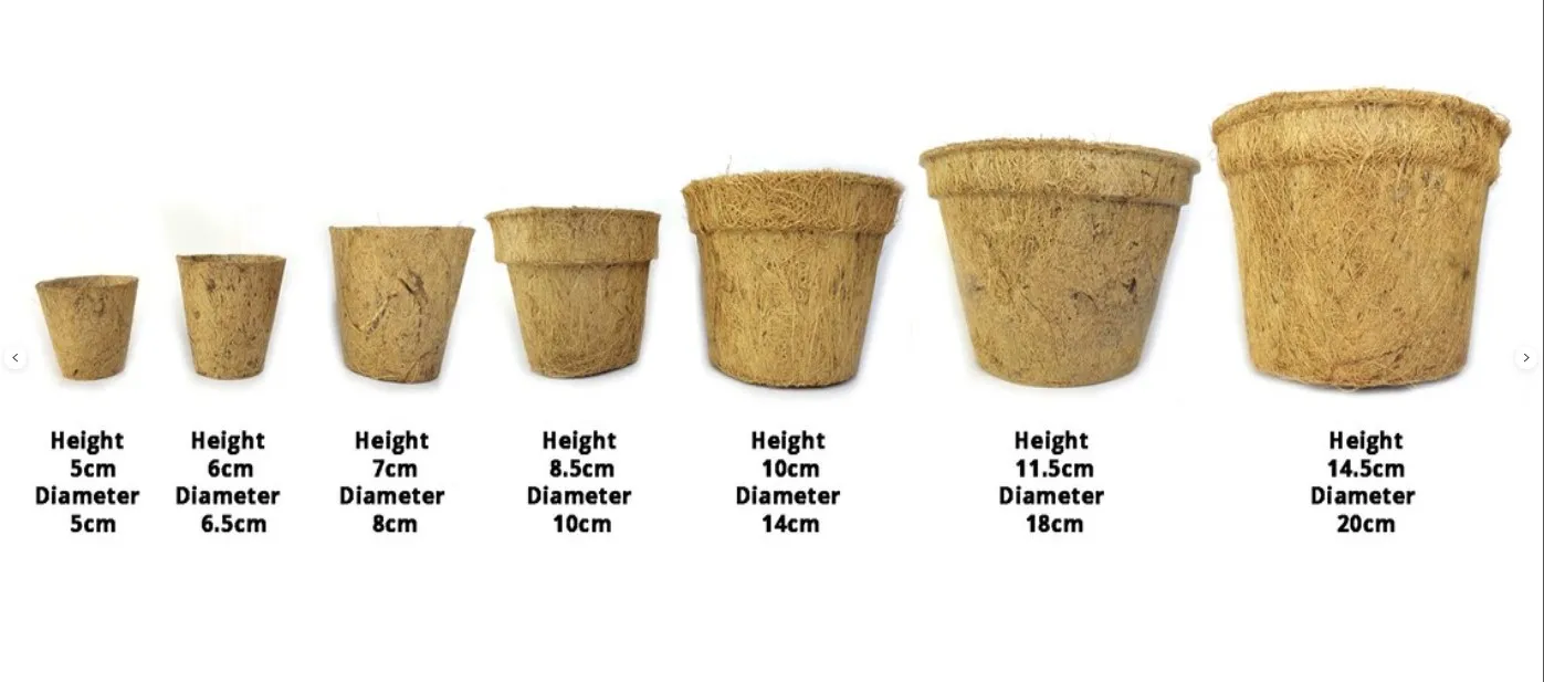 Coconut Fiber Pot/biodegradable Coconut Coir Pot/coconut Fiber Pot ...