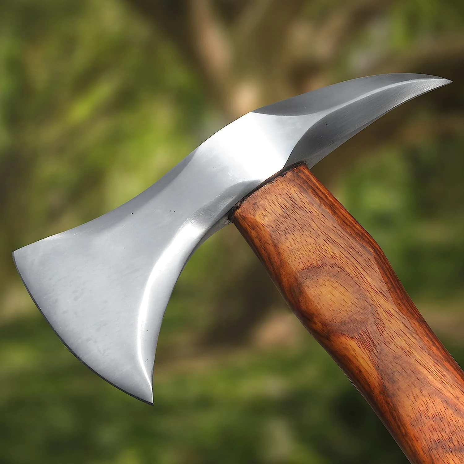 Hand Forged Stainless Steel Axe Hatchet Viking Throwing Ax With Unique ...