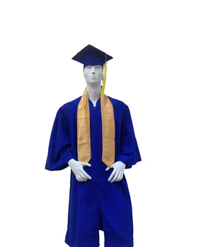 Wholesale Unisex Graduation Gowns Shiny Finish Custom Made Graduation ...