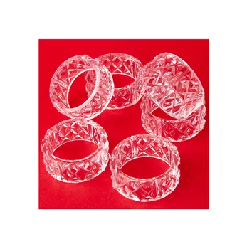 Acrylic Napkin Rings Wire Round Decoration Napkin Buckle For Royal ...