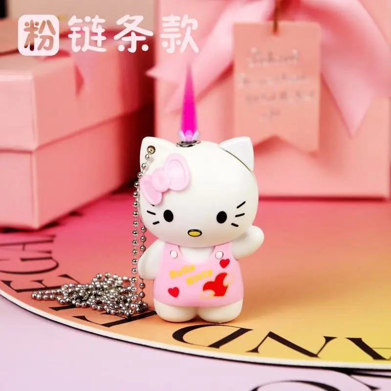 Lt102 3d Hello Kitty Lighter Cartoon Doll Red Flame Gas Lighter ...