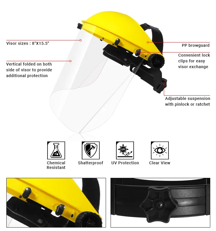 F002 Construction Face Shields Personal Protective Equipment - Buy ...