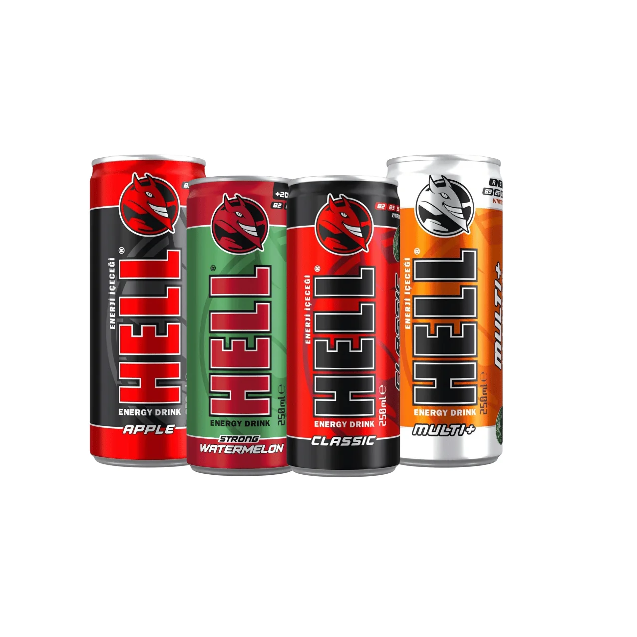 Hell Energy Drink Classic 250ml- Pack Of 24 (250ml X 24) Golden Regular ...